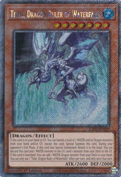 Tidal, Dragon Ruler of Waterfalls (Platinum Secret Rare) - Quarter ...