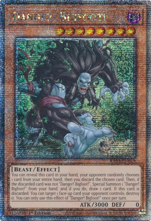 Danger! Bigfoot! (Quarter Century Secret Rare) - Quarter Century Bonanza - YuGiOh - TCGplayer.com