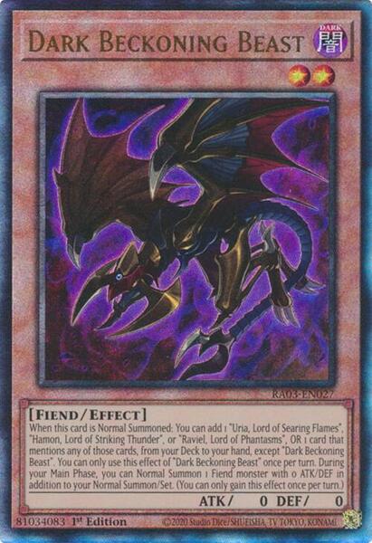 Dark Beckoning Beast (PUR) - Quarter Century Bonanza - YuGiOh ...