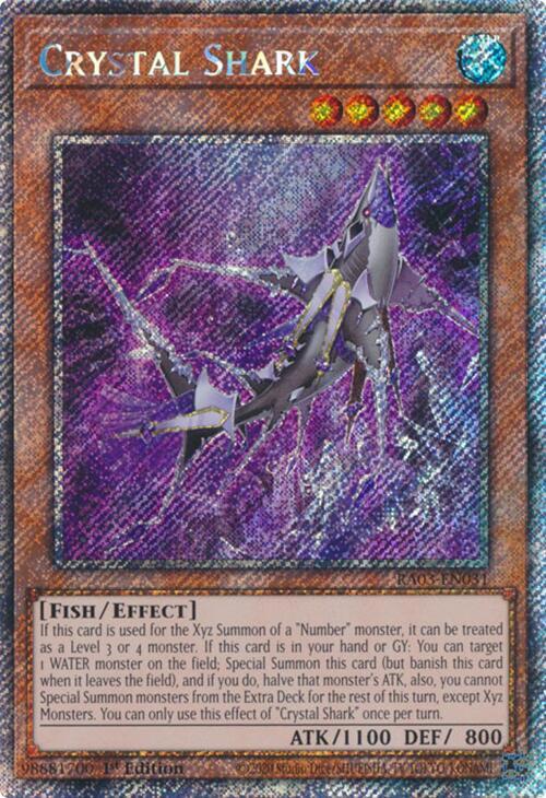 Crystal Shark (Platinum Secret Rare) - Quarter Century Bonanza - YuGiOh ...