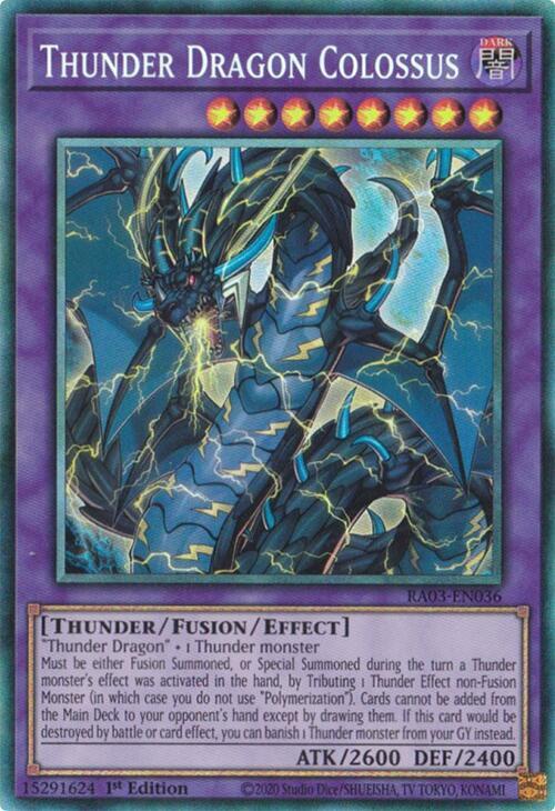 Thunder Dragon Colossus (PCR) - Quarter Century Bonanza - YuGiOh ...