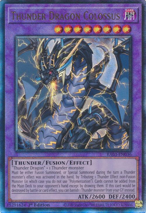 Thunder Dragon Colossus (PUR) - Quarter Century Bonanza - YuGiOh ...