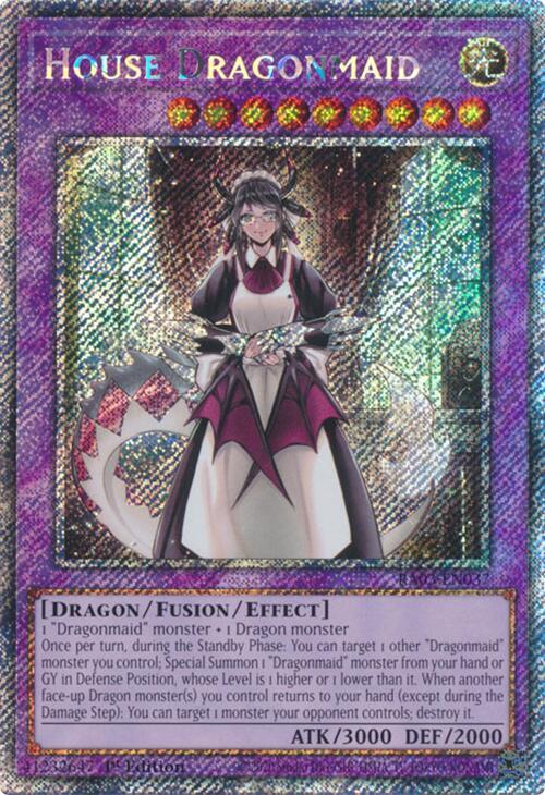 House Dragonmaid (Platinum Secret Rare) - Quarter Century Bonanza - YuGiOh