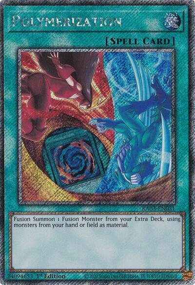 Polymerization (B) (HERO Art) (Platinum Secret Rare) - Quarter Century ...