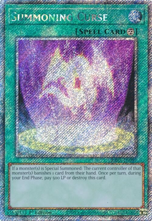 Summoning Curse (Platinum Secret Rare) - Quarter Century Bonanza ...