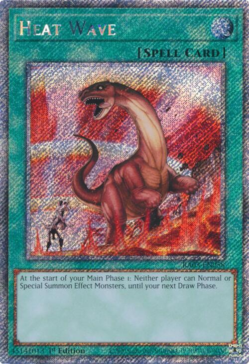 Heat Wave (Platinum Secret Rare) - Quarter Century Bonanza - YuGiOh ...