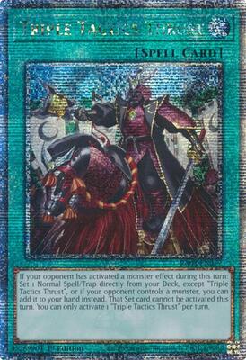 Triple Tactics Thrust (Quarter Century Secret Rare) - Quarter Century Bonanza - YuGiOh ...