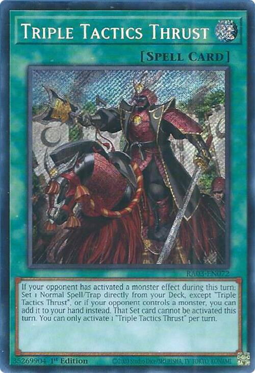 Triple Tactics Thrust (Secret Rare) - Quarter Century Bonanza - YuGiOh - TCGplayer.com