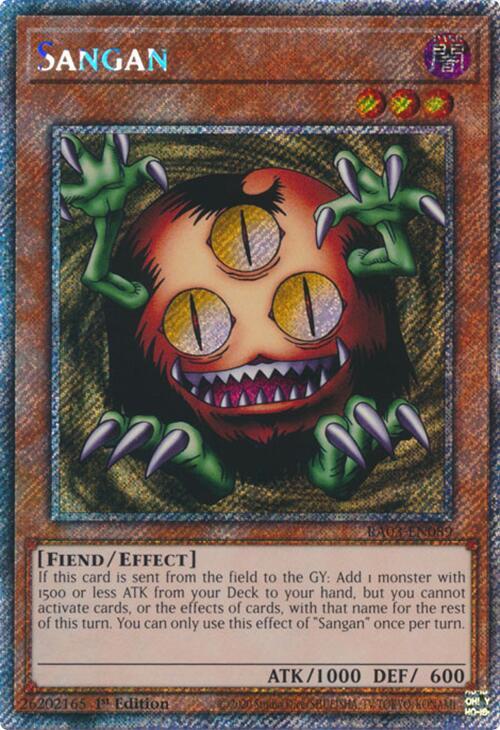 Sangan (Platinum Secret Rare) - Quarter Century Bonanza - YuGiOh ...
