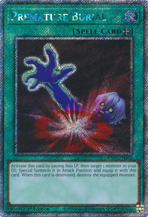 Premature Burial (Platinum Secret Rare) - Quarter Century Bonanza - YuGiOh - TCGplayer.com