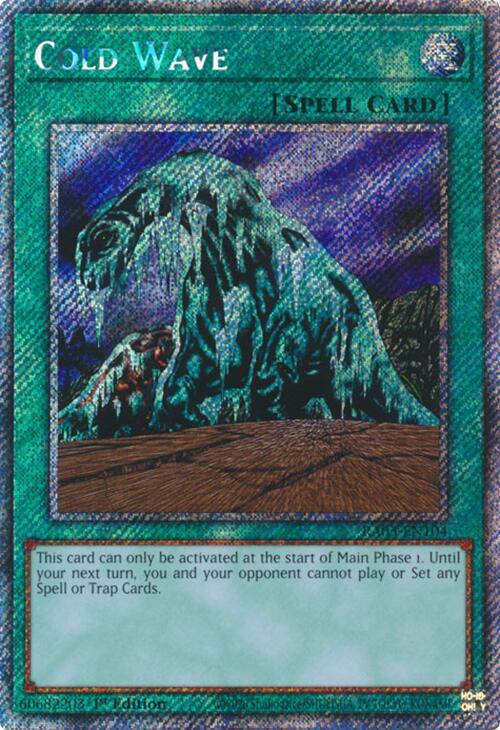 Cold Wave (Platinum Secret Rare) - Quarter Century Bonanza - YuGiOh ...