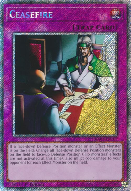 Ceasefire (Platinum Secret Rare) - Quarter Century Bonanza - YuGiOh - TCGplayer.com