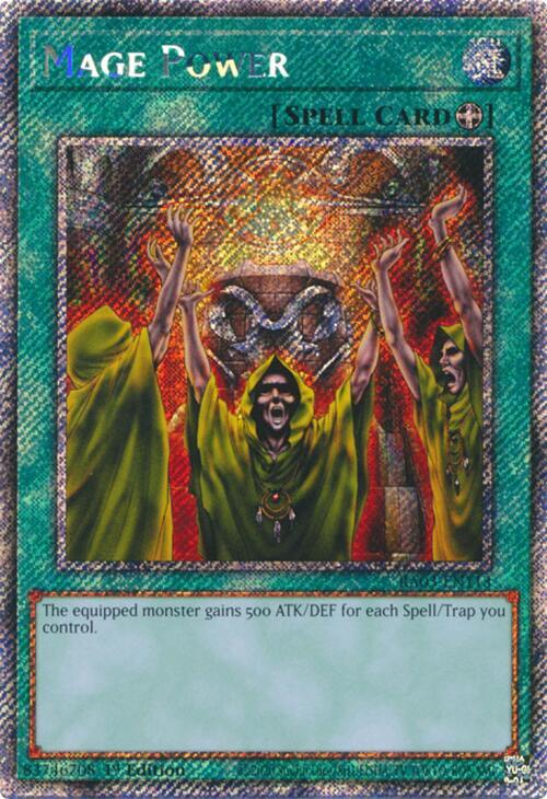 Mage Power (Platinum Secret Rare) - Quarter Century Bonanza - YuGiOh ...
