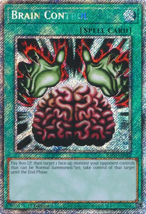 Brain Control (Platinum Secret Rare) - Quarter Century Bonanza - YuGiOh ...