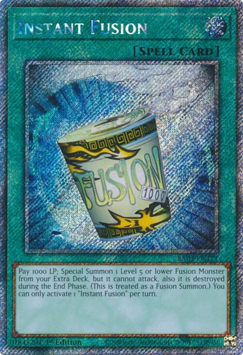 Instant Fusion (Platinum Secret Rare) - Quarter Century Bonanza ...