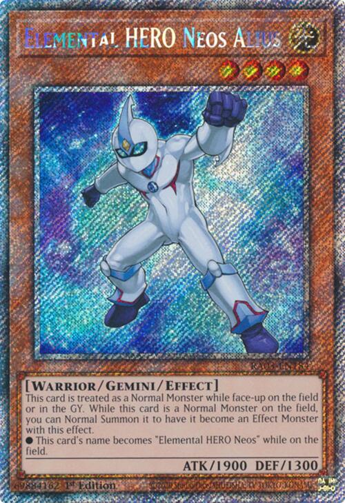 Elemental HERO Neos Alius (Platinum Secret Rare) - Quarter Century ...