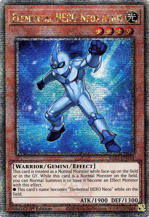 Elemental HERO Neos Alius (Quarter Century Secret Rare) - Quarter ...