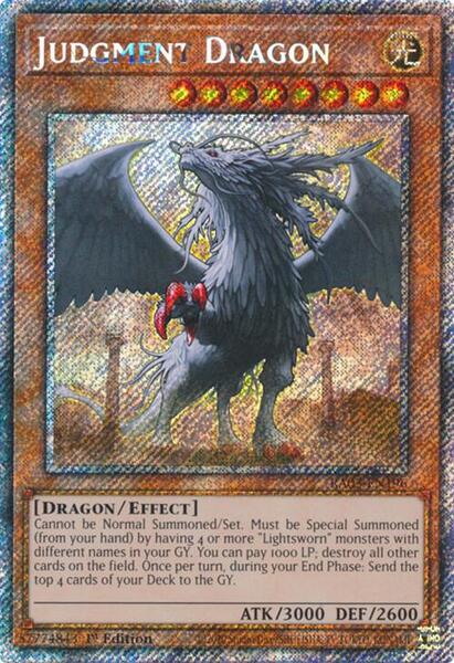 Judgment Dragon (Platinum Secret Rare) - Quarter Century Bonanza ...