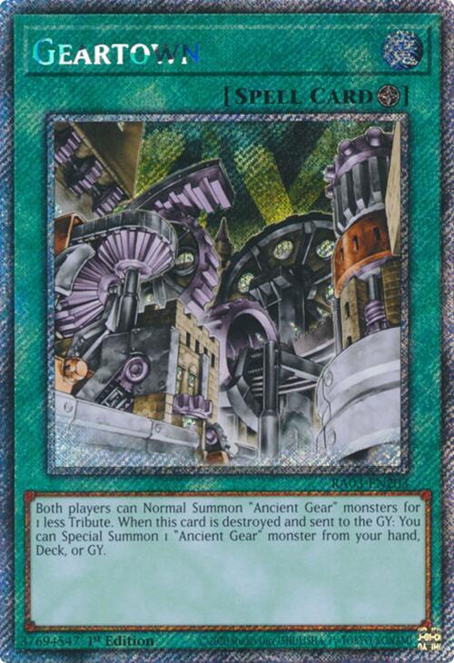 Geartown (Platinum Secret Rare) - Quarter Century Bonanza - YuGiOh ...