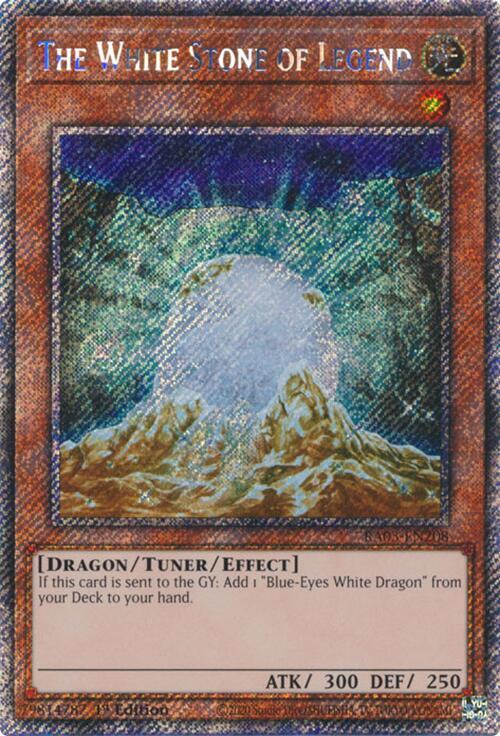 The White Stone of Legend (Platinum Secret Rare) - Quarter Century ...