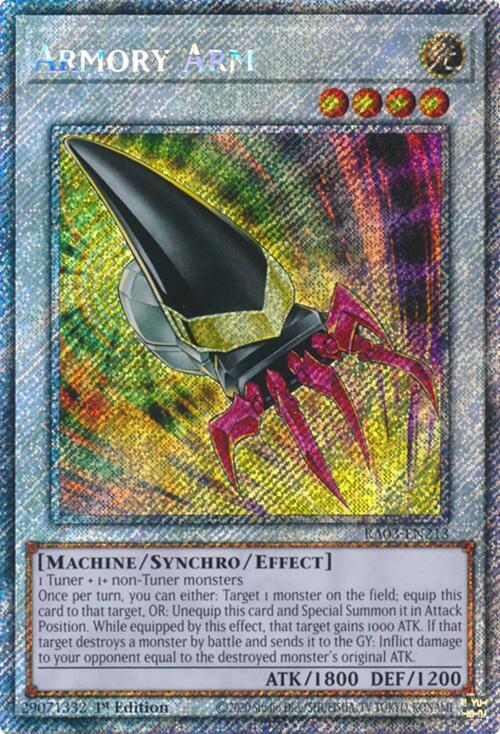 Armory Arm (Platinum Secret Rare) - Quarter Century Bonanza - YuGiOh ...
