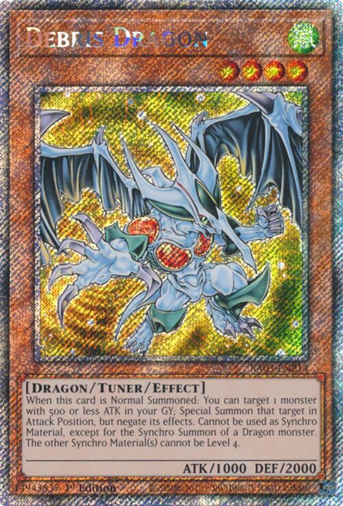 Debris Dragon (Platinum Secret Rare) - Quarter Century Bonanza - YuGiOh ...