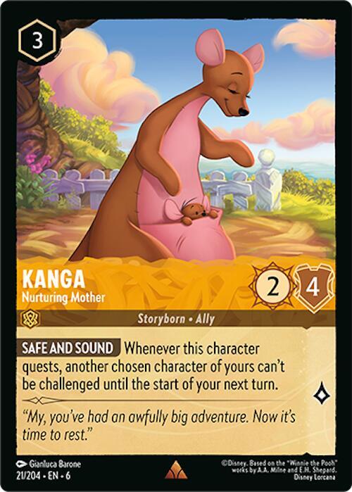 Kanga - Nurturing Mother - Azurite Sea - Disney Lorcana