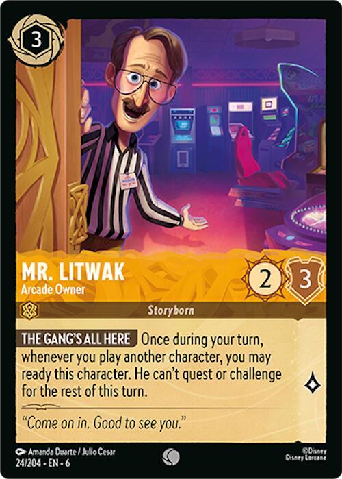 Mr. Litwak - Arcade Owner - Azurite Sea - Disney Lorcana - TCGplayer.com