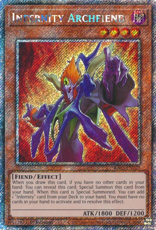Infernity Archfiend (Platinum Secret Rare) - Quarter Century Bonanza ...