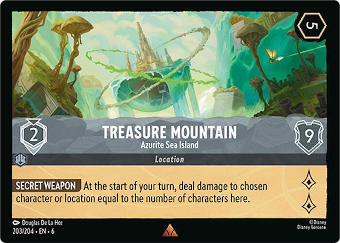 Treasure Mountain - Azurite Sea Island - Azurite Sea - Disney Lorcana ...