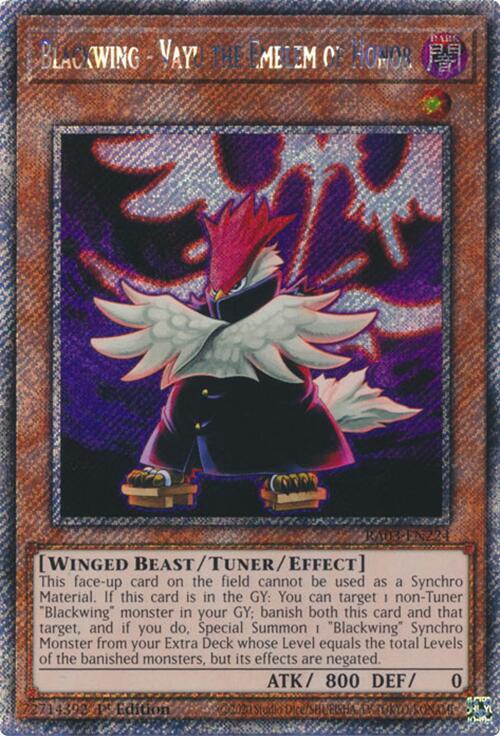 Blackwing Armor Master (Quarter Century Secret Rare) - 25th Anniversary ...
