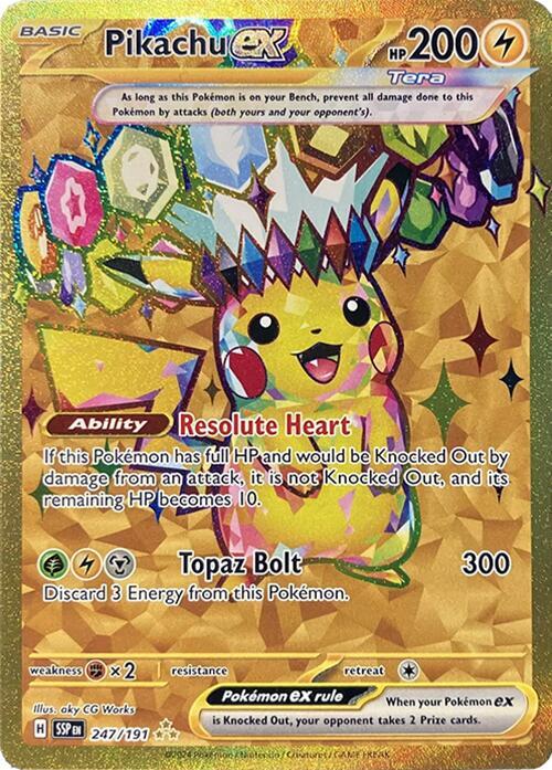 Pikachu ex - 238/191 - SV08: Surging Sparks - Pokemon - TCGplayer.com