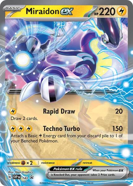 Miraidon ex - 143 - SV: Scarlet & Violet Promo Cards - Pokemon ...