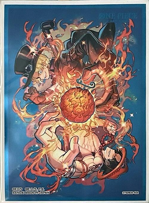 One Piece Card Game Official Sleeves - Ace and Sabo (10-Pack) - Bandai ...