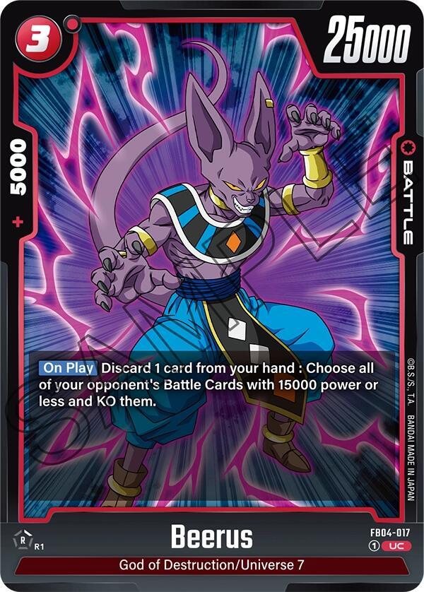 Beerus - Ultra Limit - Dragon Ball Super: Fusion World