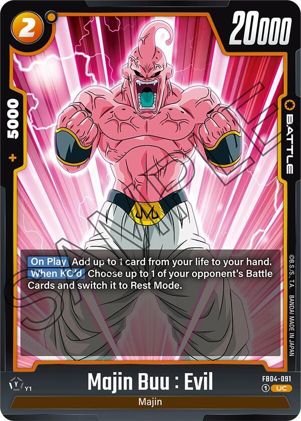 Majin Buu : Evil - FB04-091 - Ultra Limit - Dragon Ball Super: Fusion World