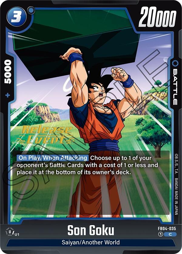 Son Goku - FB04-035 - Ultra Limit Release Event Cards - Dragon Ball ...