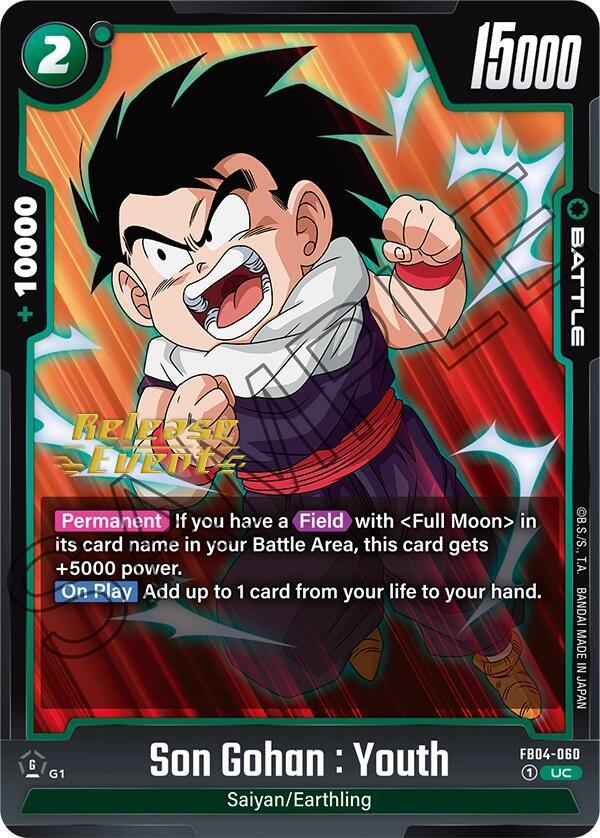 Son Gohan : Youth - Ultra Limit Release Event Cards - Dragon Ball Super ...
