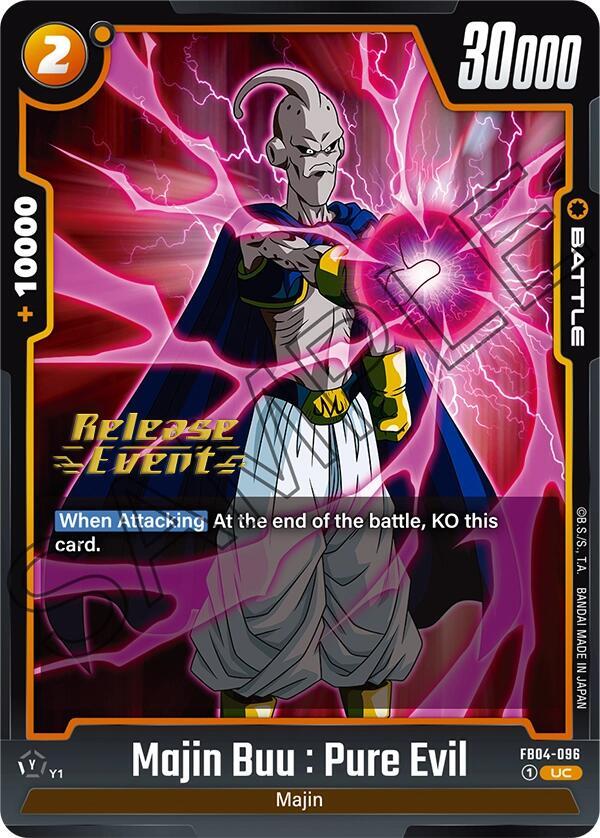Majin Buu : Pure Evil - Ultra Limit Release Event Cards - Dragon Ball ...
