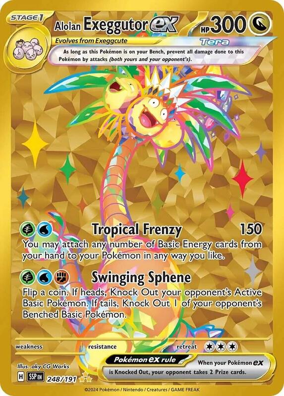 Alolan Exeggutor ex - 248/191 - SV08: Surging Sparks - Pokemon ...