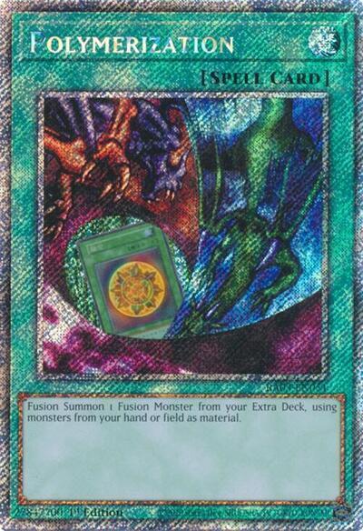 Polymerization (A) (Alternate Art) (Platinum Secret Rare) - Quarter Century Bonanza - YuGiOh ...