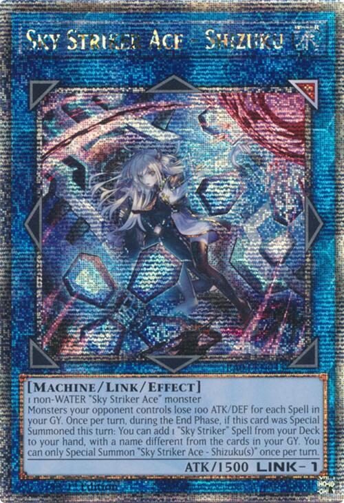 Sky Striker Ace - Shizuku (Alternate Art) (Quarter Century Secret Rare) - Quarter Century ...