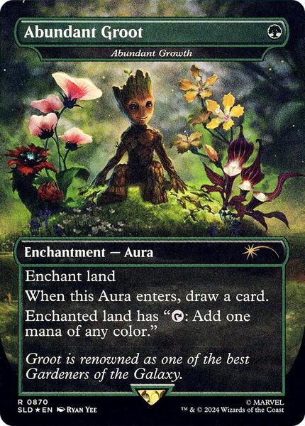 Abundant Groot - Abundant Growth (Rainbow Foil) - Secret Lair Drop ...