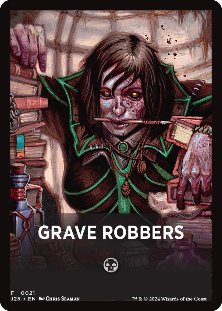 Grave Robbers Theme Card - Foundations Jumpstart - Magic: The Gathering ...