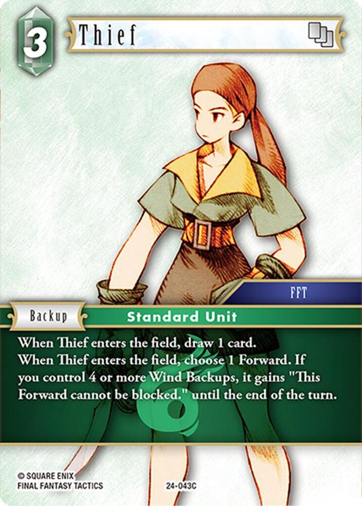 Thief - Hidden Legends - Final Fantasy TCG