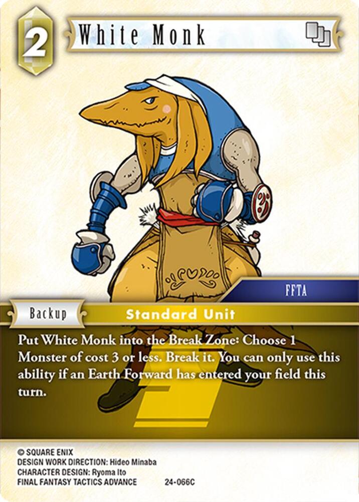 White Monk - Hidden Legends - Final Fantasy TCG - TCGplayer.com