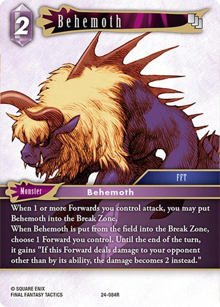 Behemoth - Hidden Legends - Final Fantasy TCG