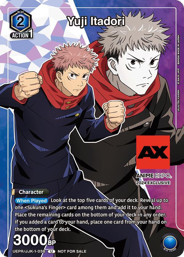 Yuji Itadori (Anime Expo 2024) - Union Arena Promotion Cards - Union Arena
