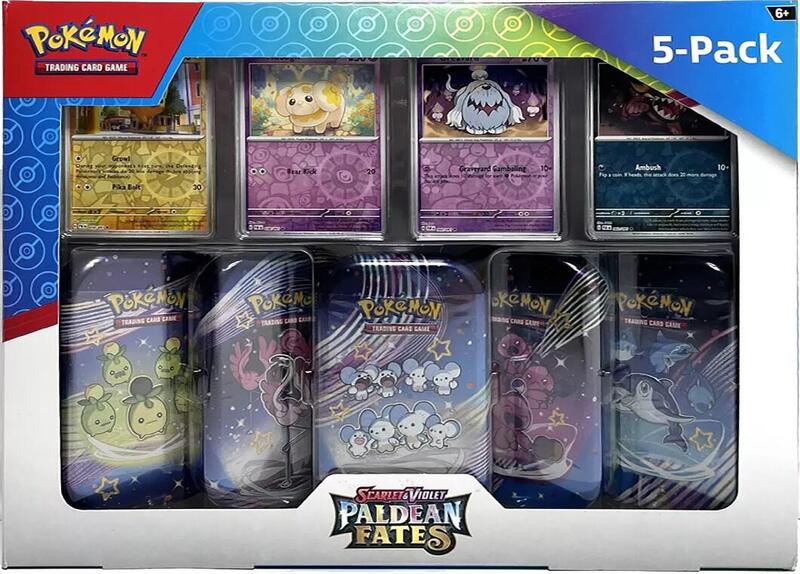 Costco Pokemon Scarlet & Violet Paldean Fates Mini Tin 5-pack ...
