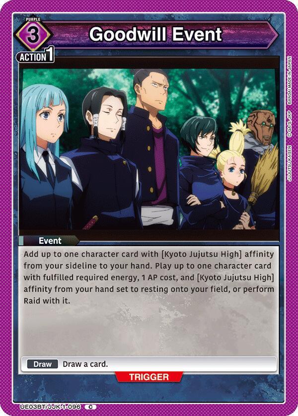 Goodwill Event - UE03BT: Jujutsu Kaisen - Union Arena - TCGplayer.com